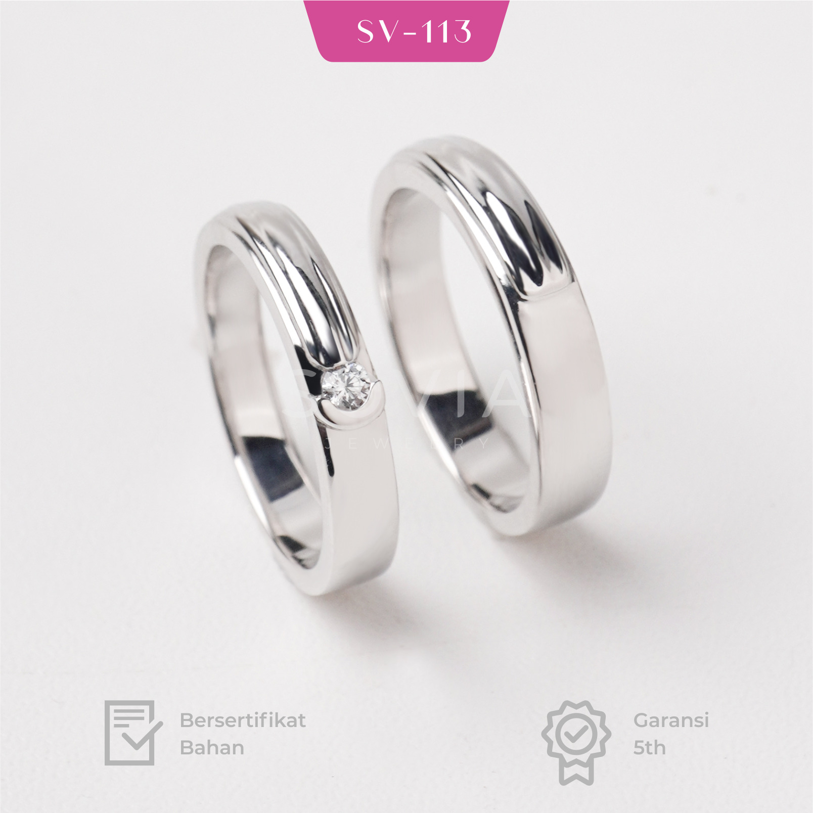 Cincin Kawin Cincin Costom SV-113