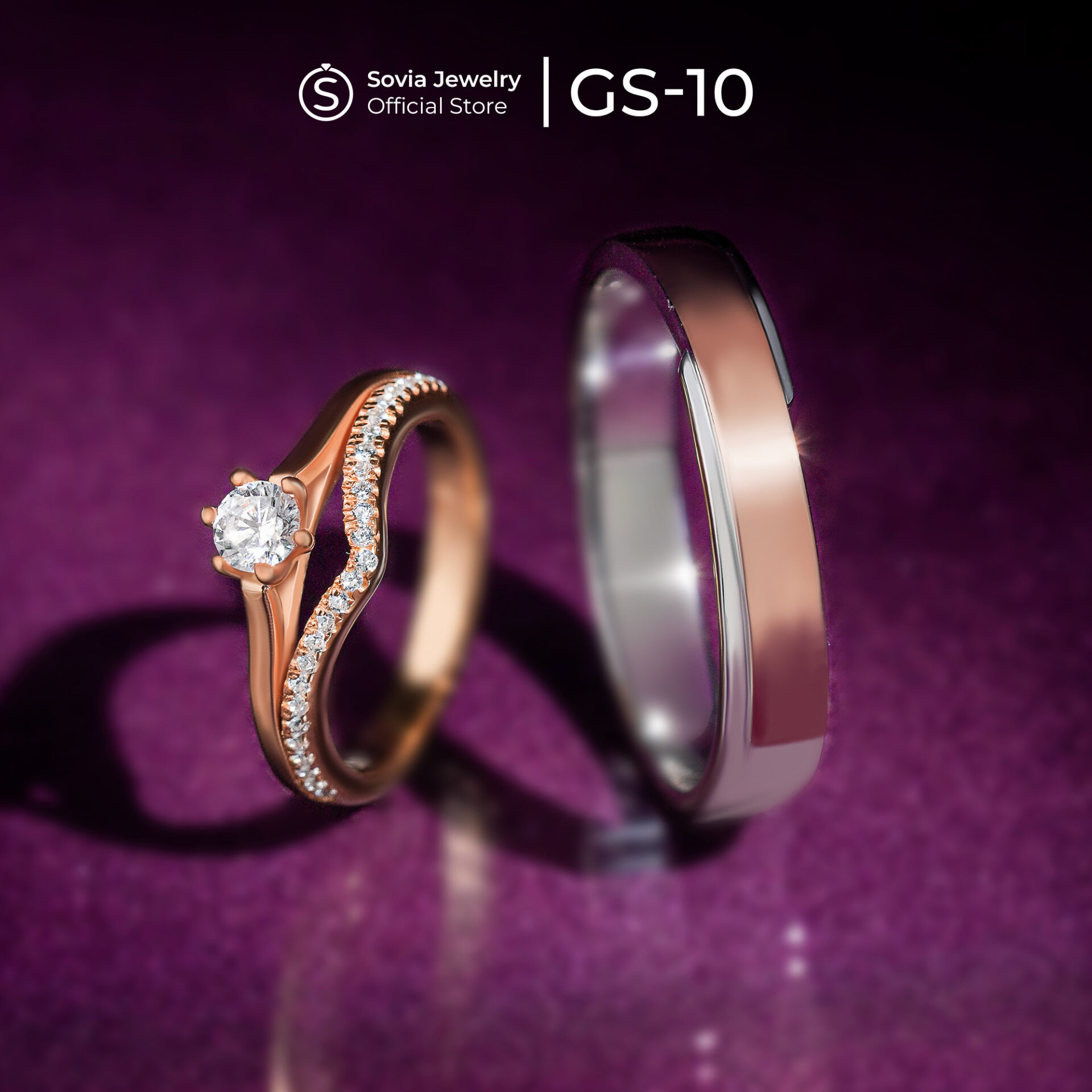 Cincin Custom Cincin Nikah Tunangan GS-10 - Sovia Jewelry