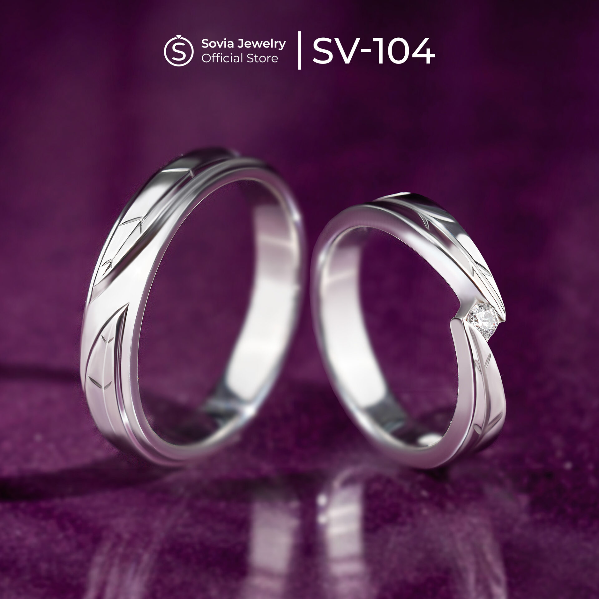 Cincin Custom Cincin Nikah Tunangan SV-104 - Sovia Jewelry